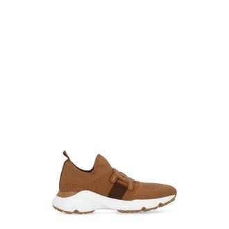Tod's Braune Sneakers mit Lederketten-Detail - - Shoes - Damen - Braun - 36 EU