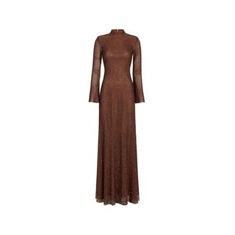 Self Portrait Robe longue &agrave; strass