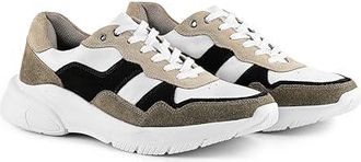 Silver Street London Finchley Baskets classiques en cuir pour homme - Chaussures d&eacute;contract&eacute;es et rembourr&eacute;es - Confortables, blanc, 42 2/3 EU