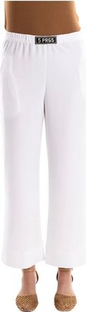 5 Progress Femme, Pantalons, Blanc, Taille: 36 FR Bianca Cropped Pantalons