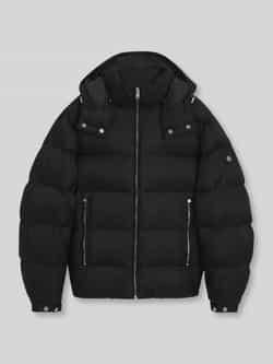 HUGO BOSS Regular Fit Daunenjacke mit abnehmbarer Kapuze