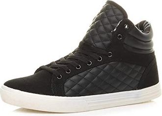 Ajvani Bottine Haute Homme matelassée Plate à Lacets décontractée Taille 9 43