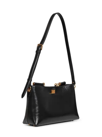 Dolce & Gabbana Womens Handbag Black Calf Leather Handbags Hand Bags