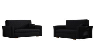 Mirjan24 Polstergarnitur Viva Caro 2+3, Sofas mit Bettkasten, Sofagarnitur, Couch, Bettsofa, Polstersofas mit Schlaffunktion, Couchgarnitur, Wohnlandschaft (Za