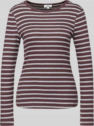 s.Oliver Red Label Longsleeve mit abgerundetem Saum