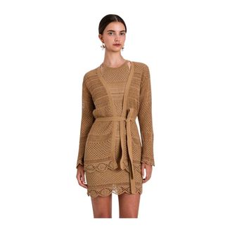 Twinset Femme, Robes, Brun, Taille: 38 FR Knitted Robes