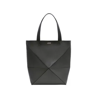 Loewe Puzzle Fold tote XL en cuir de veau brillant