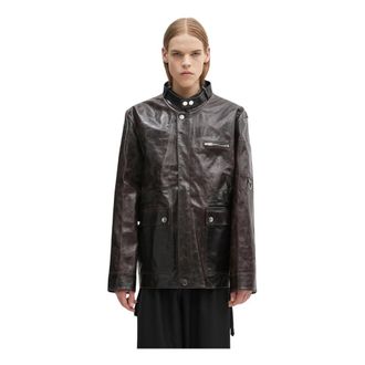 Wales Bonner Vision Leather Jacket - - Jackets - Herren - Braun - L