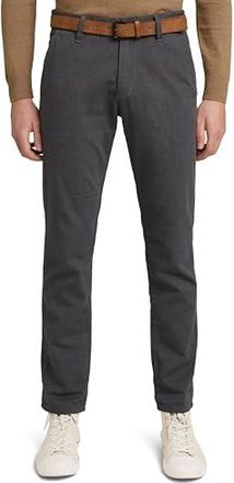 Tom Tailor Denim TOM TAILOR Denim 1016072, Chino droit structuré Homme, 21440 - Two Colored Black Design, 32W / 34L