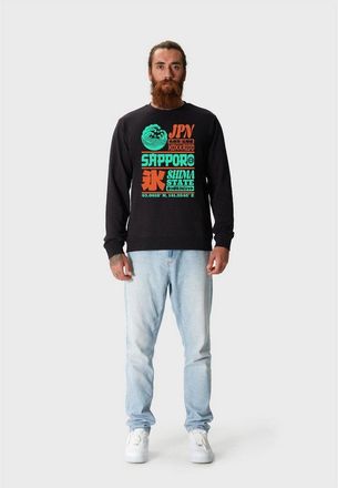 Oldskull Sweatshirt Asian Sapporo Hokkaido Island Graphic mit fern&ouml;stlichem Motivprint