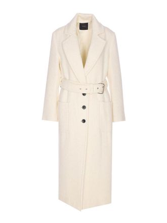 Pinko Manteau Long - Blanc