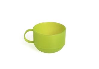 Excelsa Rainbow Jumbo Tasse 0,50 l, Plastique, Vert, 11 x 11 x 8 cm