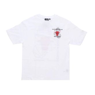New Era Homme, Tops, Blanc, Taille: XL NBA OS Bball Graphic Tee Chibul