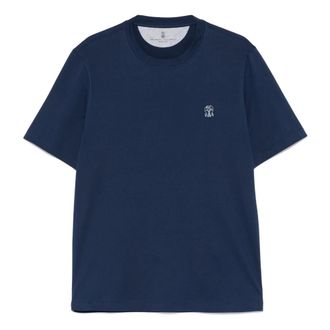 Brunello Cucinelli Herren, Oberteile, Blau, SGr&ouml;&szlig;e