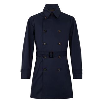 Moorer Homme, Manteaux, Bleu, Taille: S Melfis Trench Coat