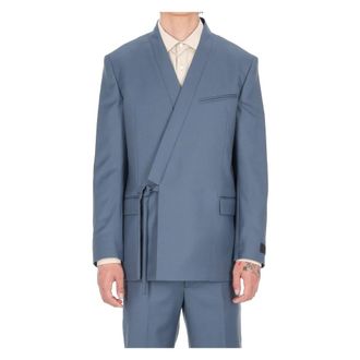 Kenzo Doppelreihige- ma&szlig;geschneiderte Kimono-Jacke - - Suits - Herren - Blau - S