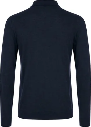 Drumohr Merino Wool Polo Shirt - Blue