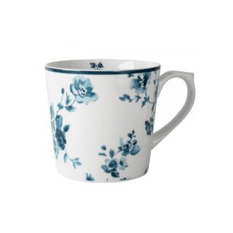 Laura Ashley Becher - Blueprint - China Rose - Porzellan - Farbe: weiß, blau - Ø 10 cm - Größe: XL