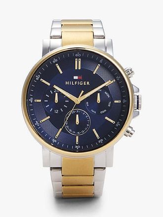 Tommy Hilfiger Montre en acier inoxydable plaqu&eacute; ion or
