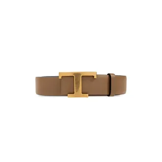 Tod's Femme, Accessoires, Brun, Taille: 85 CM Ceinture R&eacute;versible T Timeless