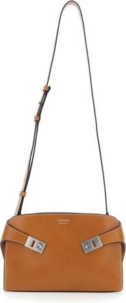 Ferragamo Homme, Sacs, Brun, Taille: ONE Size Sac bandouli&egrave;re Messenger Hug