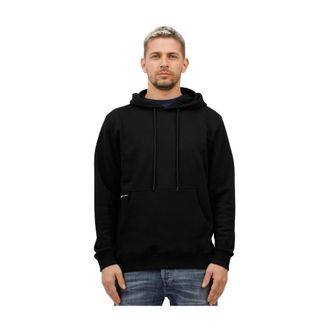 Dondup Hoodie mit Frontdruck und K&auml;ngurutasche - - Sweatshirts & Hoodies - Herren - Schwarzk - XL