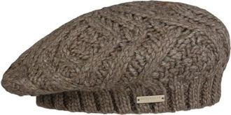 Seeberger Béret en Tricot Salvirola béret Basque (Taille Unique - Taupe)