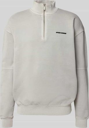 Pegador Oversized Sweatshirt mit kurzem Reißverschluss