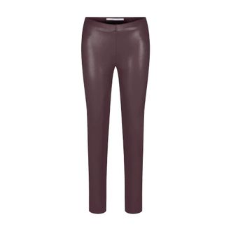 Raffaello Rossi Resa Vegan Leder Legging - - Trousers - Damen - Rot - 3XL