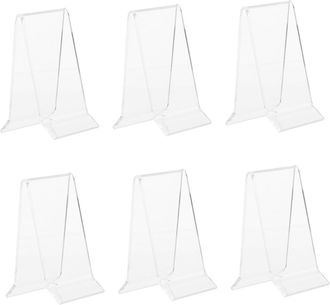 Soimiss 6 St&uuml;ck Teiliges Transparentes Acryl Schuhregal Platzsparende Schuhst&auml;nder f&uuml;r Laden und Zuhause Klarer Schuhdisplay Halter f&uuml;r Sandalen Flache Schuhe