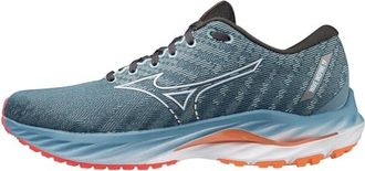 Mizuno Chaussures Wave Inspire 19Water pour Homme, Bleu Provincial Blanc Orange Clair, 40.5 EU