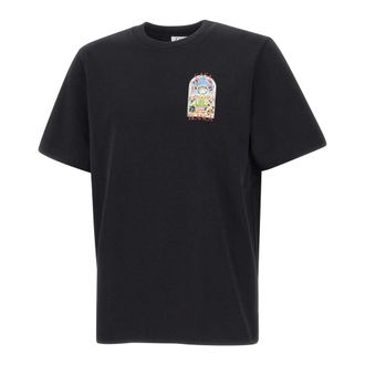 Casablanca Homme, Tops, Noir, Taille: L Tennis Landscape T-Shirt