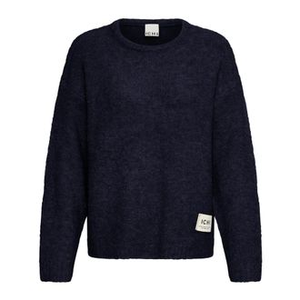 Ichi Rundhals-Strickware - - Knitwear - Damen - Blau - S