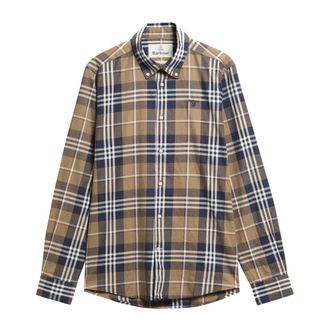 Barbour Chemise Edgar Cintr&eacute;e Manches Longues - Homme - Chemises - Brun - Taille: XL