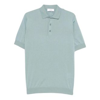 Lardini Kurz&auml;rmeliges Polohemd aus Baumwolle - - Tops - Herren - Blau - L