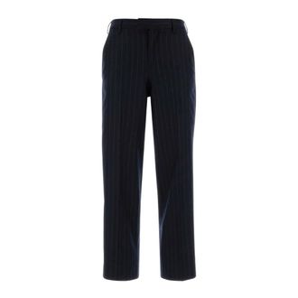 Pantaloni Torino Bestickte Stretch-Wollhose Emma - - Trousers - Damen - Blau - XL