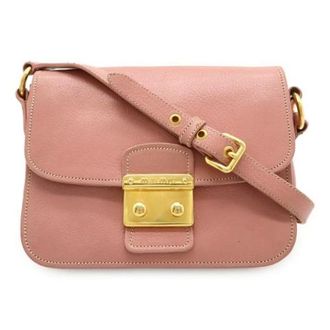 Miu Miu Sac bandouli&egrave;re en cuir Pre-owned Rose - Femme - Pre-owned - Rose - Taille: ONE Size