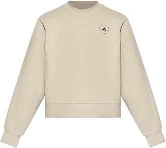 adidas by Stella McCartney Femme, Sport, Beige, Taille: 38 FR The Logo Sweatshirt