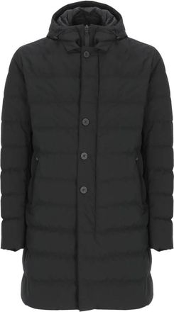 Herno Homme, Manteaux, Noir, Taille: 2XL Doudoune Longue Matelass&eacute;e