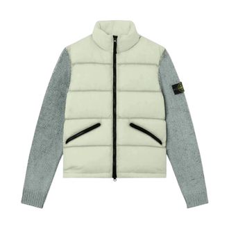 Stone Island Homme, Vestes, Vert, Taille: S Seam Faded Light Nylon Tela Jacket