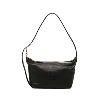 Miu Miu Mini Spirit Logo-embossed Leather Mini Bag