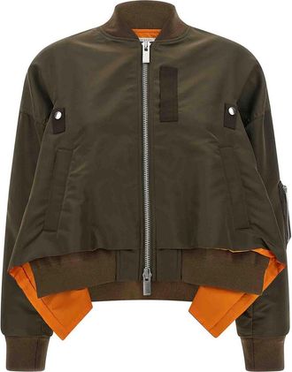 sacai Veste Casual - Vert