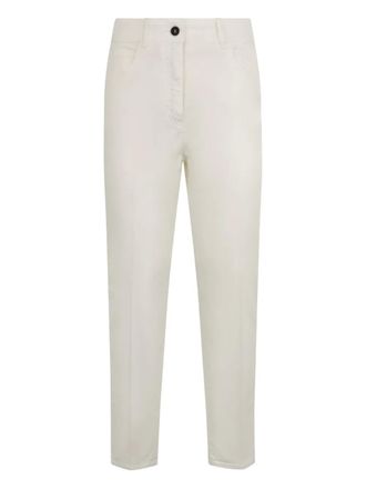 PESERICO pantalon droit &agrave; boutonni&egrave;re - Tons neutres