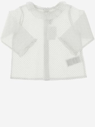 BONPOINT Girls Cotton Blouse White Blouses And Shirts