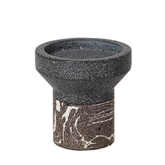 Broste Copenhagen Idun Kerzenst&auml;nder, Stein, Braun, 10x10cm