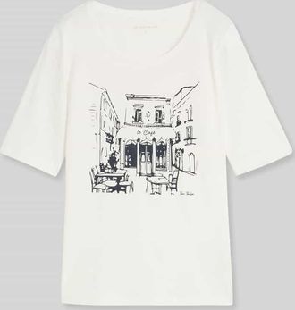 Tom Tailor Regular Fit T-Shirt aus Baumwoll-Mix
