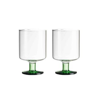 DESIGN LETTERS WeinGl&auml;ser set von 2 Stk | Wei&szlig;weingl&auml;ser Entworfen in D&auml;nemark | Trinkglas Sp&uuml;lmaschinen & mikrowellengeeignet | Borosilikatglas Perfekt f&uuml;r Getr&auml;nke