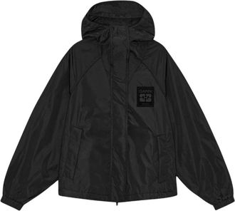 Ganni Femme, Vestes, Noir, Taille: 36 FR Veste en nylon