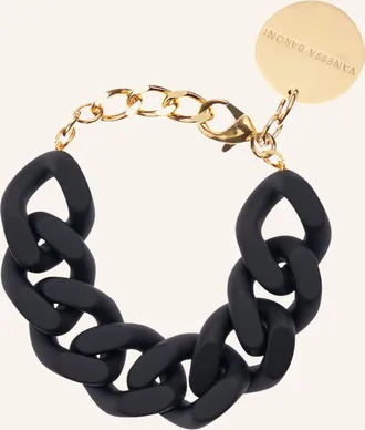 Vanessa Baroni Vanessa Baroni Armband Flat Chain schwarz
