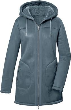 G.I.G.A. DX GW 63 WMN PRK r&eacute;versible/Parka Aspect Daim avec Capuche, Storm Blue, 36 Femme